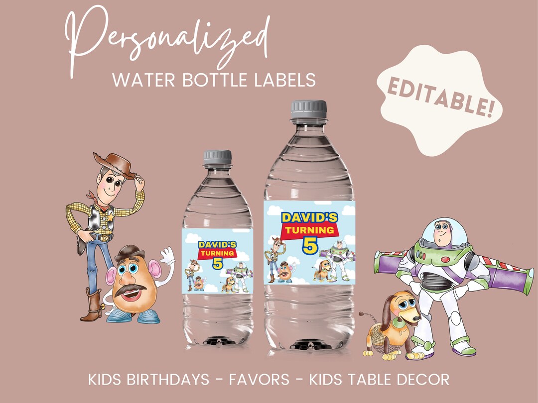 Toy Story - Water Bottle Labels - Etsy