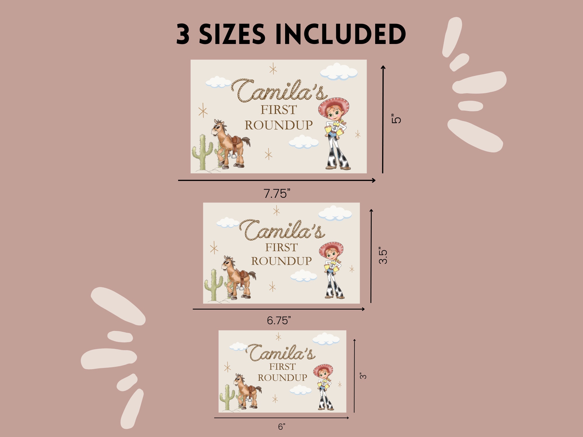 Jessie Favor Box Labels - Etsy