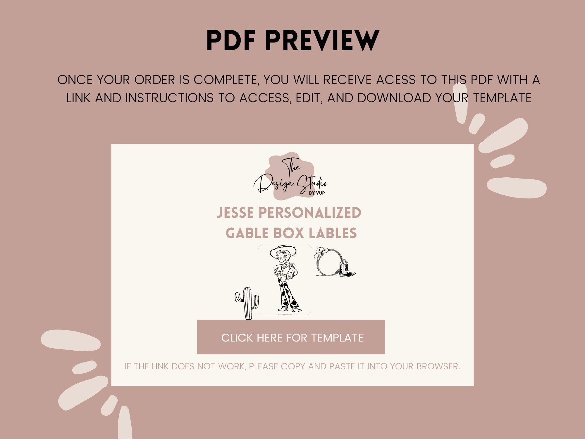 Jessie Favor Box Labels - Etsy