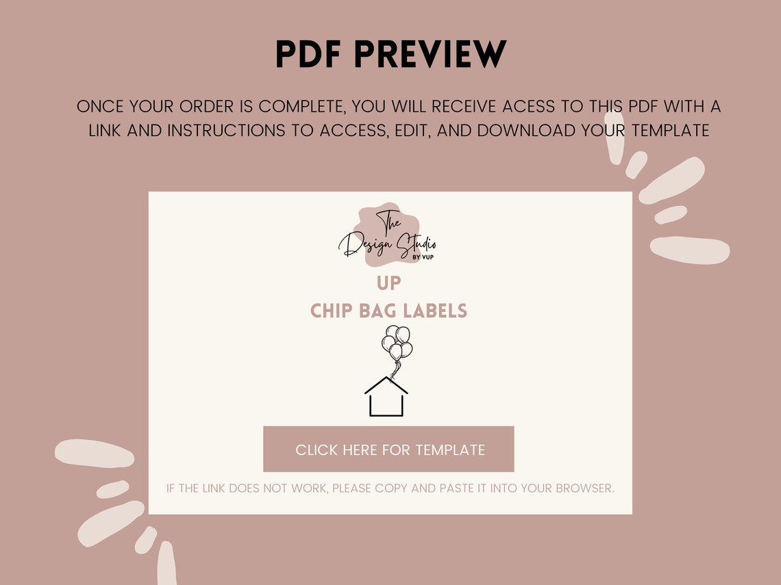 UP - Chip Bag Labels - Etsy