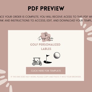 Golf Theme - Mini Labels - Etsy