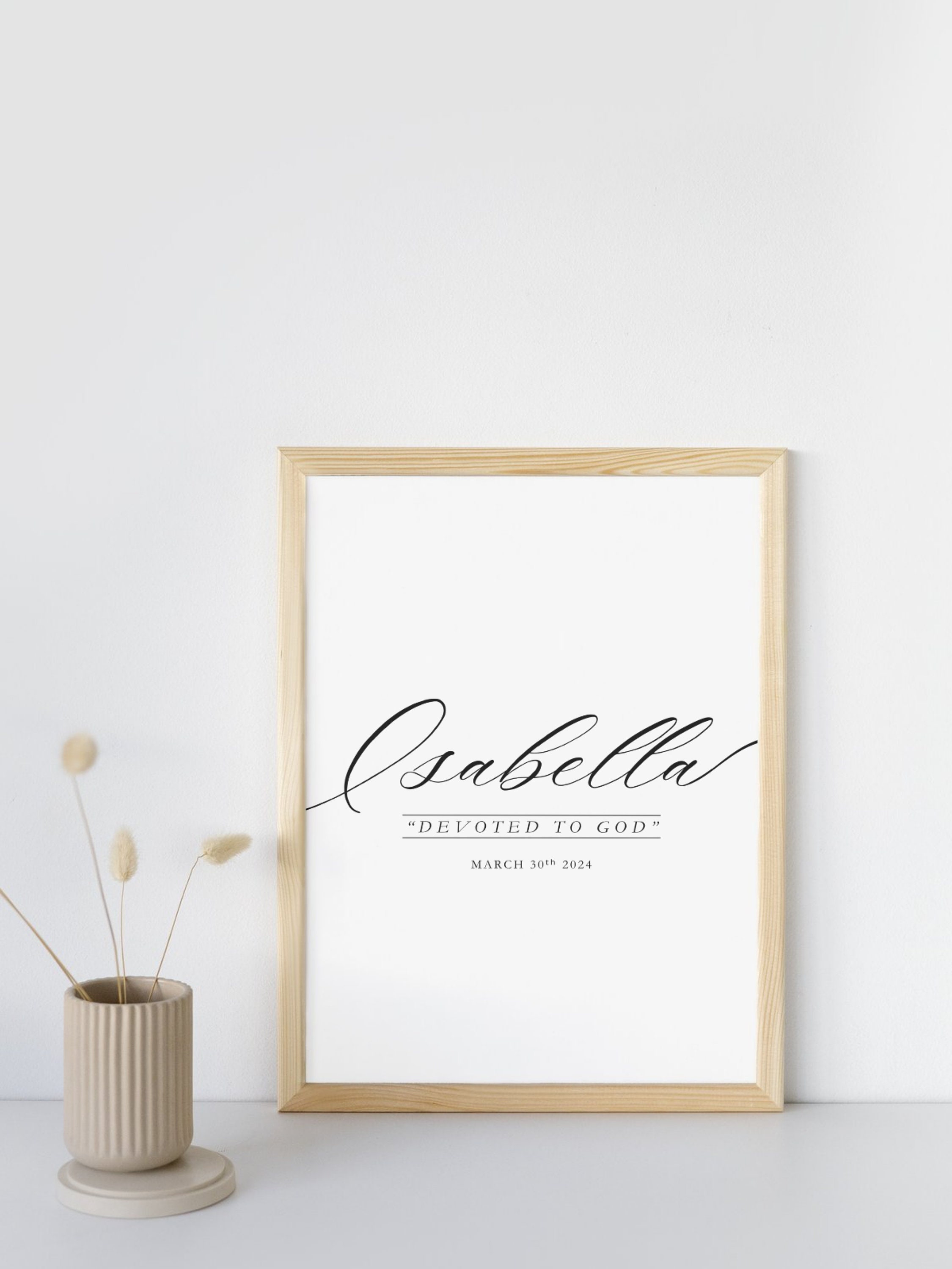 Custom Baby Name Poster - Etsy