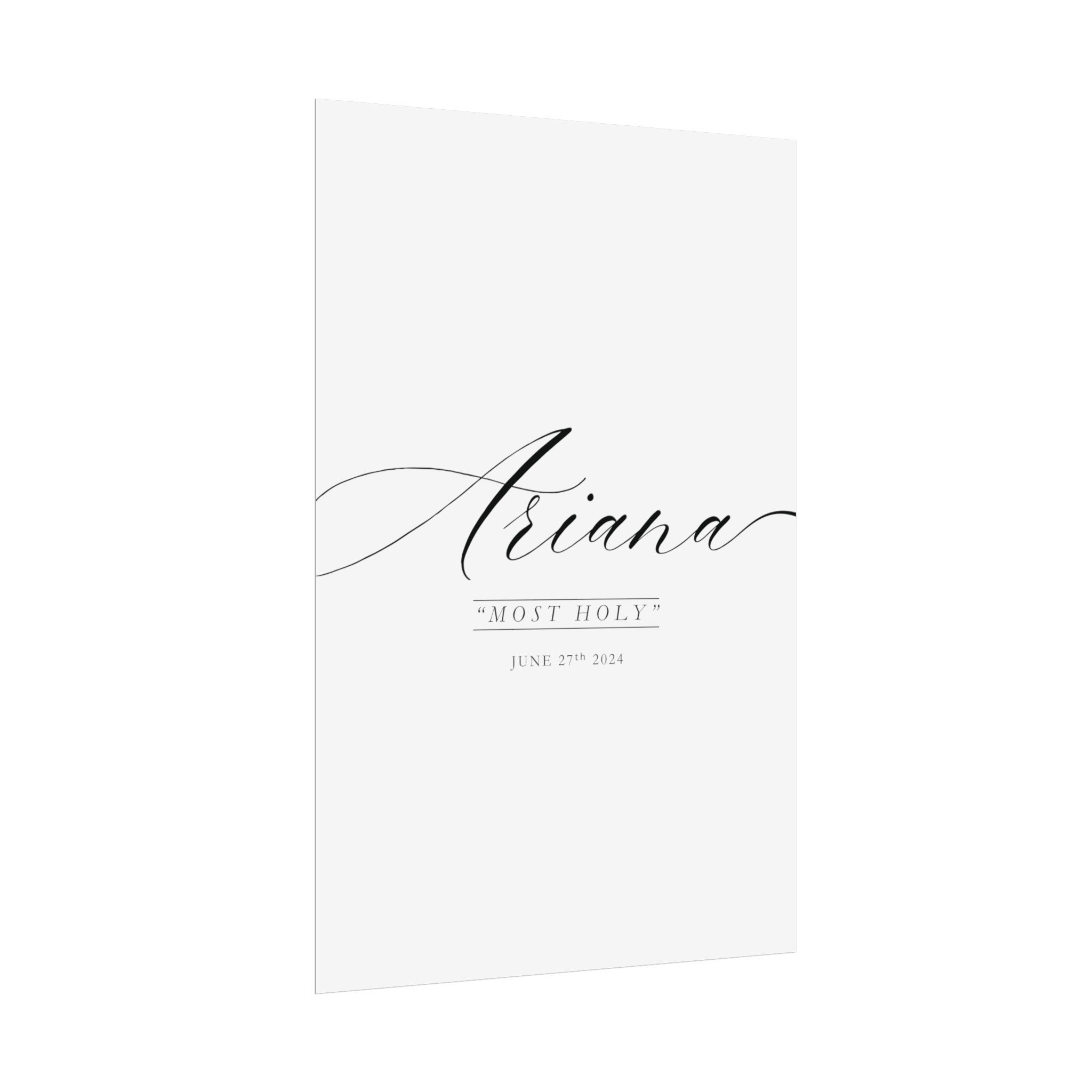 Custom Baby Name Poster - Etsy