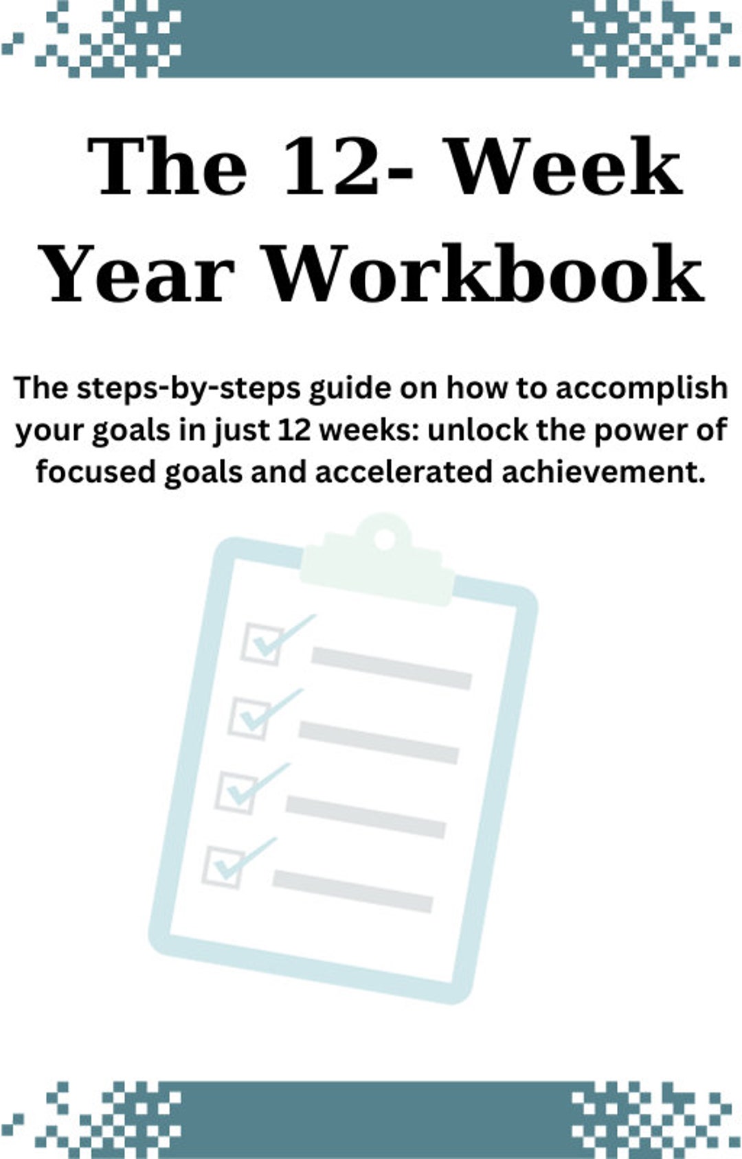 12 Week Year Workbook, 12 Week Goals Bundle, Including Google Docs and ...