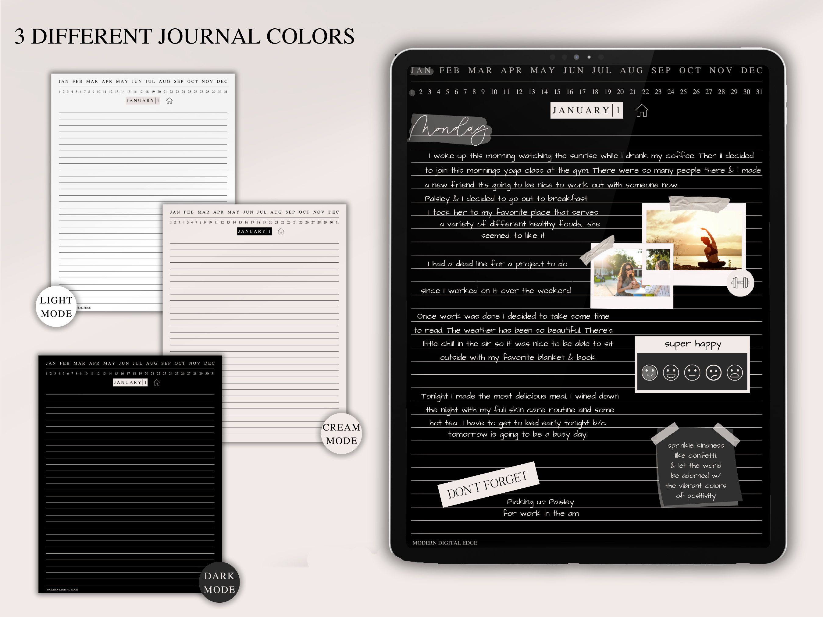 Digital Notebook Digital Journals & Notebooks Digital Diary Journal 365 ...