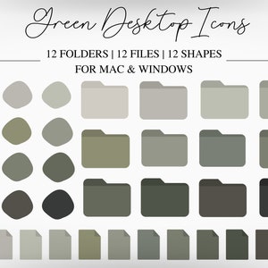 Desktop Folder Icons | Green Icons | Icons for Mac | Icons for Windows ...