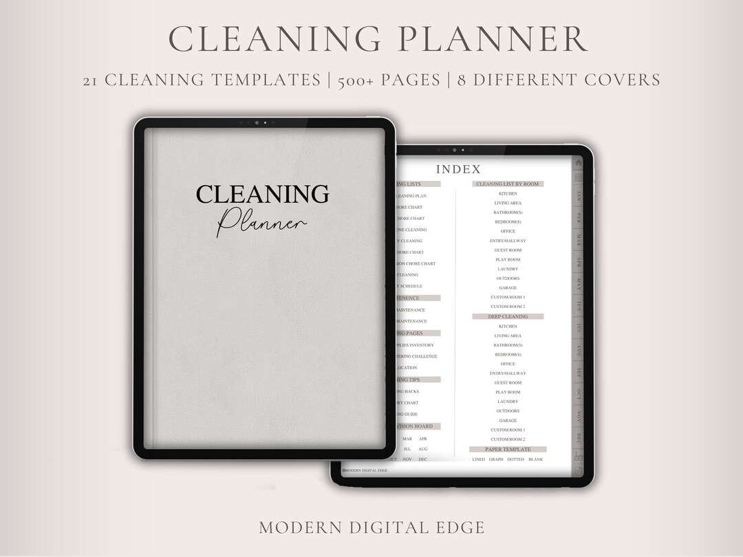 Digital Cleaning Planner for iPad Digital Cleaning List Home Cleaning ...