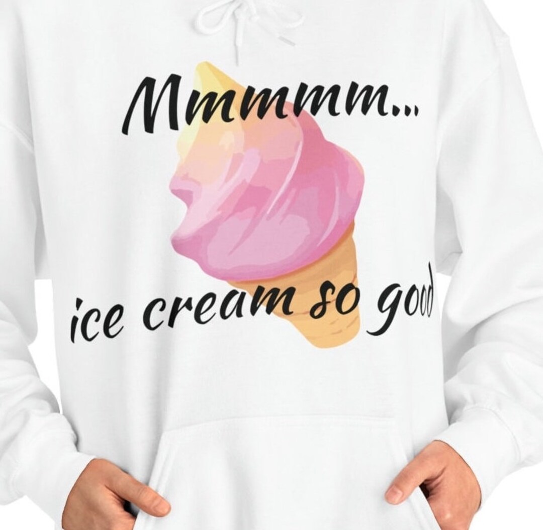 Mmm Ice Cream so Good NPC AI Hoodie Emoji - Etsy