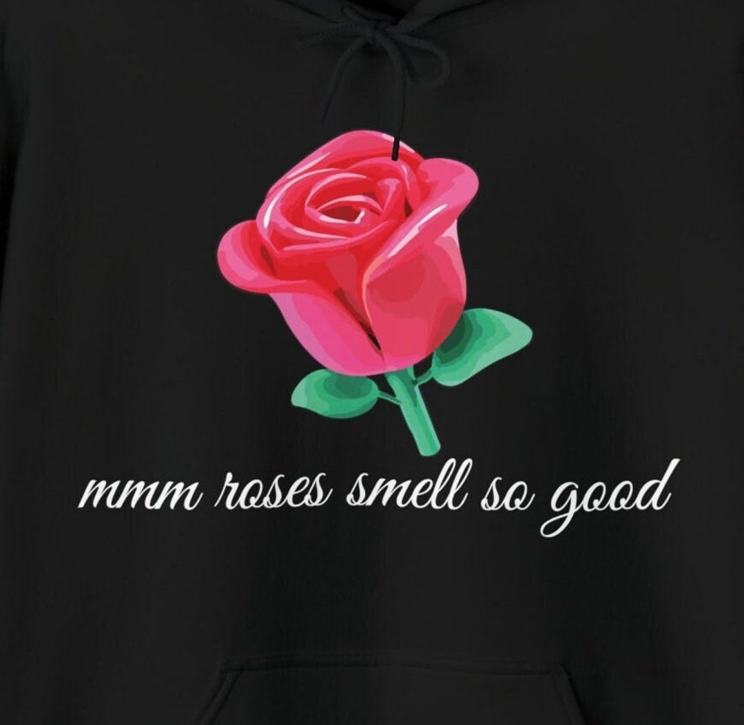 Mmmm Roses Smell so Good Emoji NPC AI Hoodie - Etsy