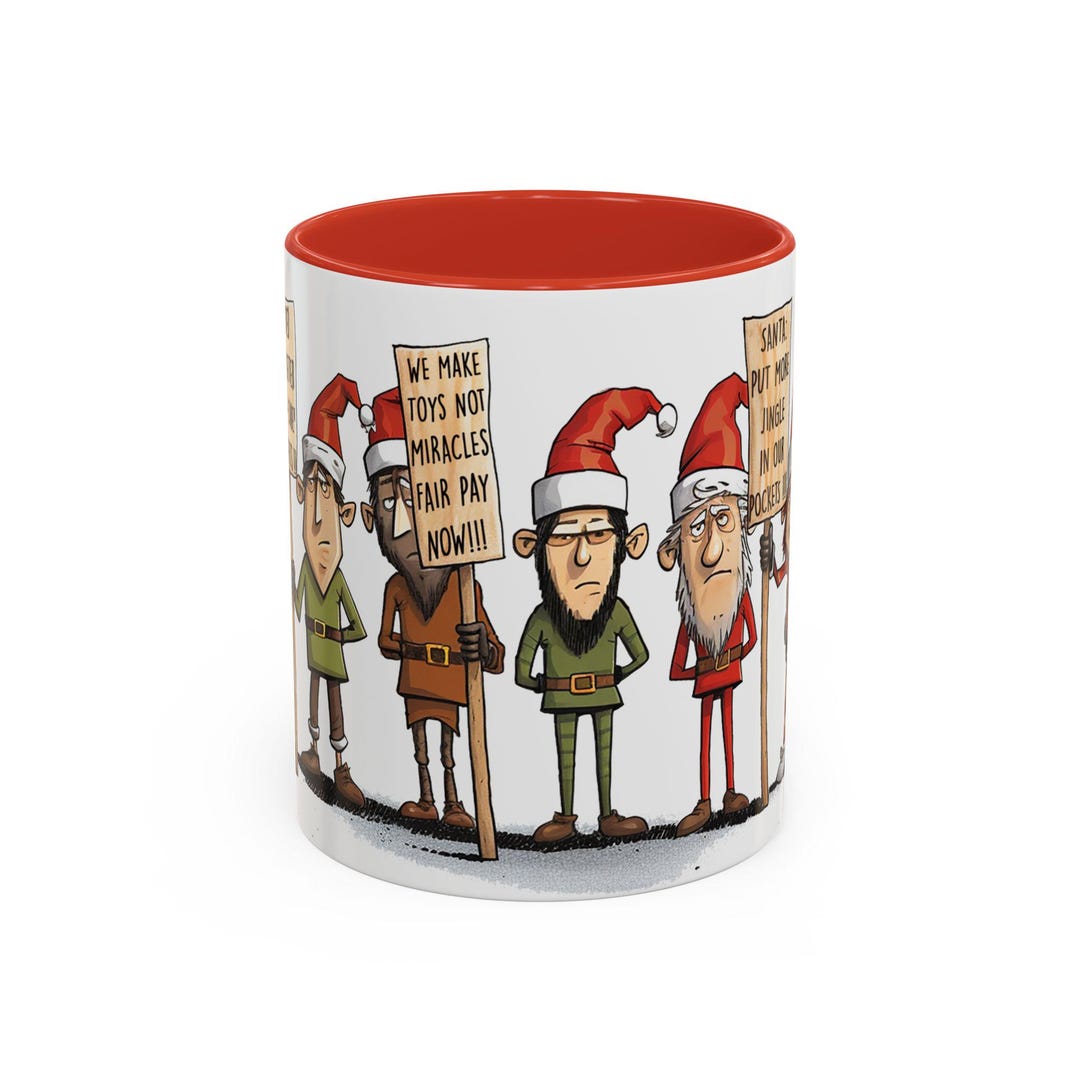 Santas Elves on Strike Christmas Mug |funny & Festive Holiday Gift! - Etsy