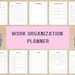 Work Planner Bundle! Office Task Tracker Printable Work Day Organizer ...