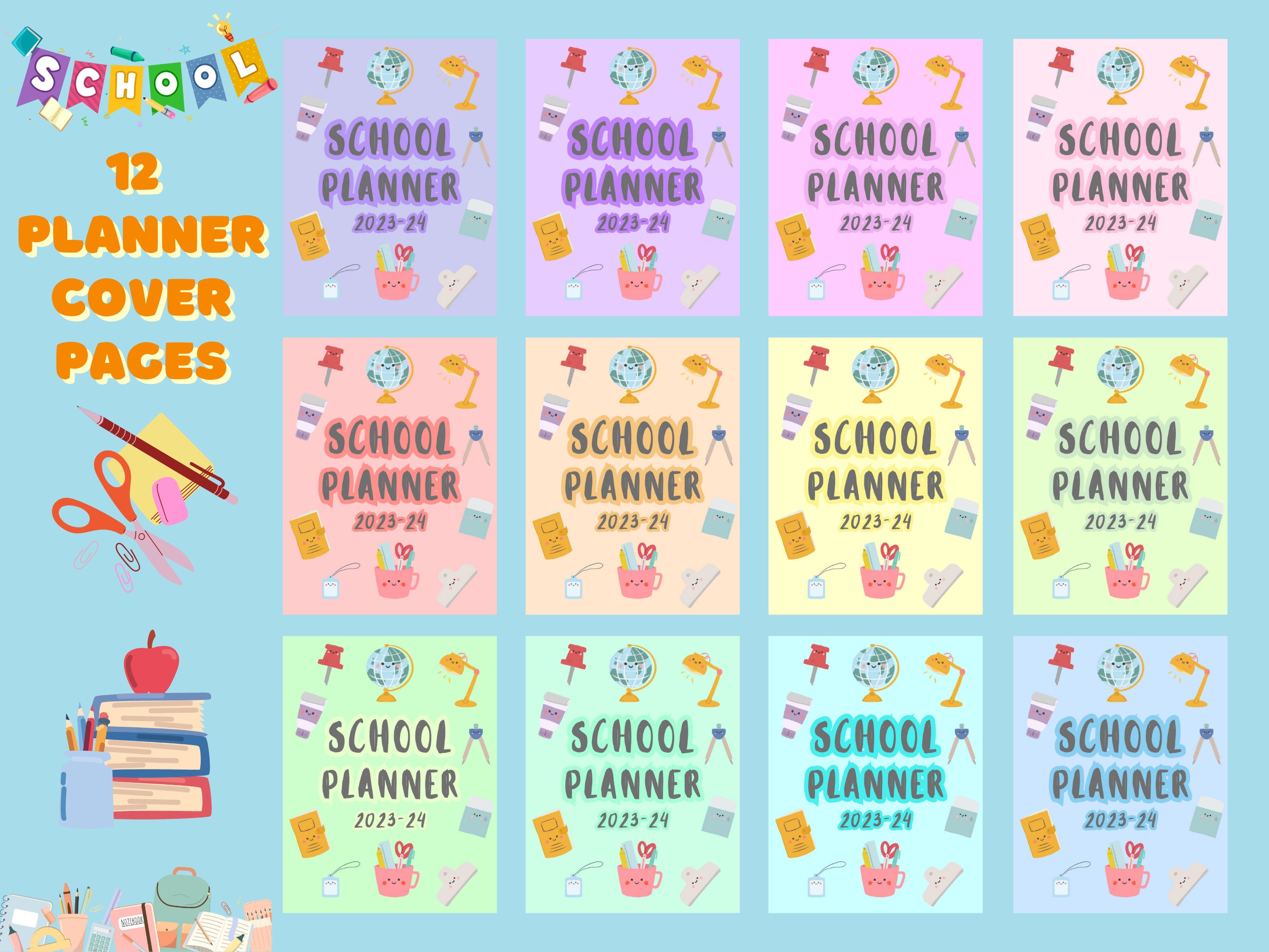 Student Planner Printable Academic Planner Note Taking Templates Note ...