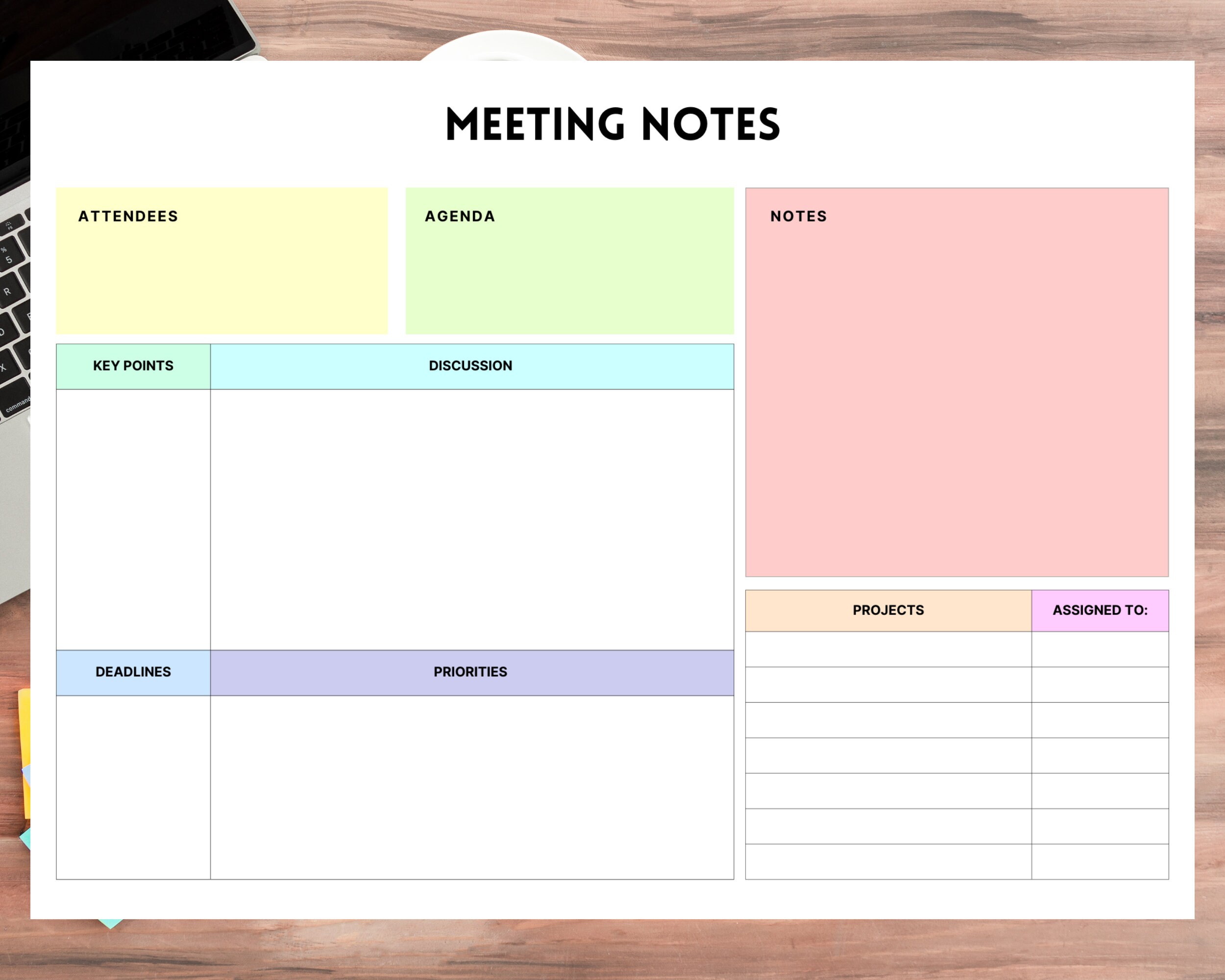 Printable Project Planner Work Day Organizer Work Planner Project ...