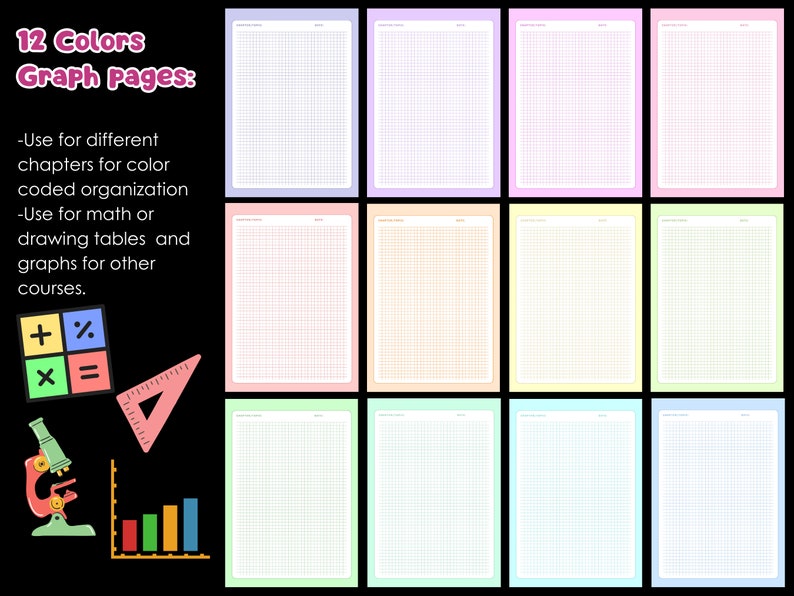 Note Taking Templates Printable Paper Student Notebook - Etsy