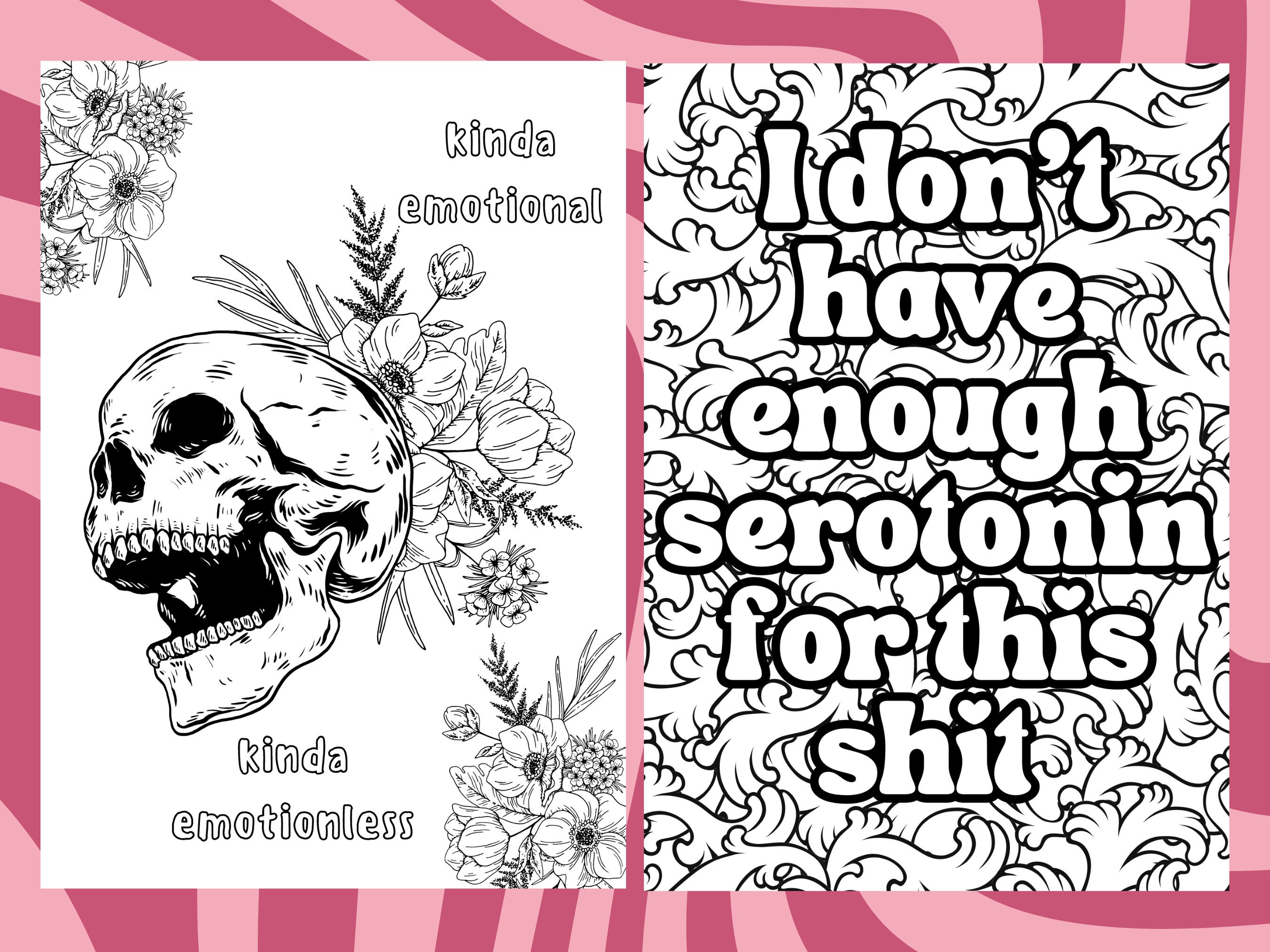 Mental Health Coloring Pages Stress Reducing Sheets Self Care Coloring ...