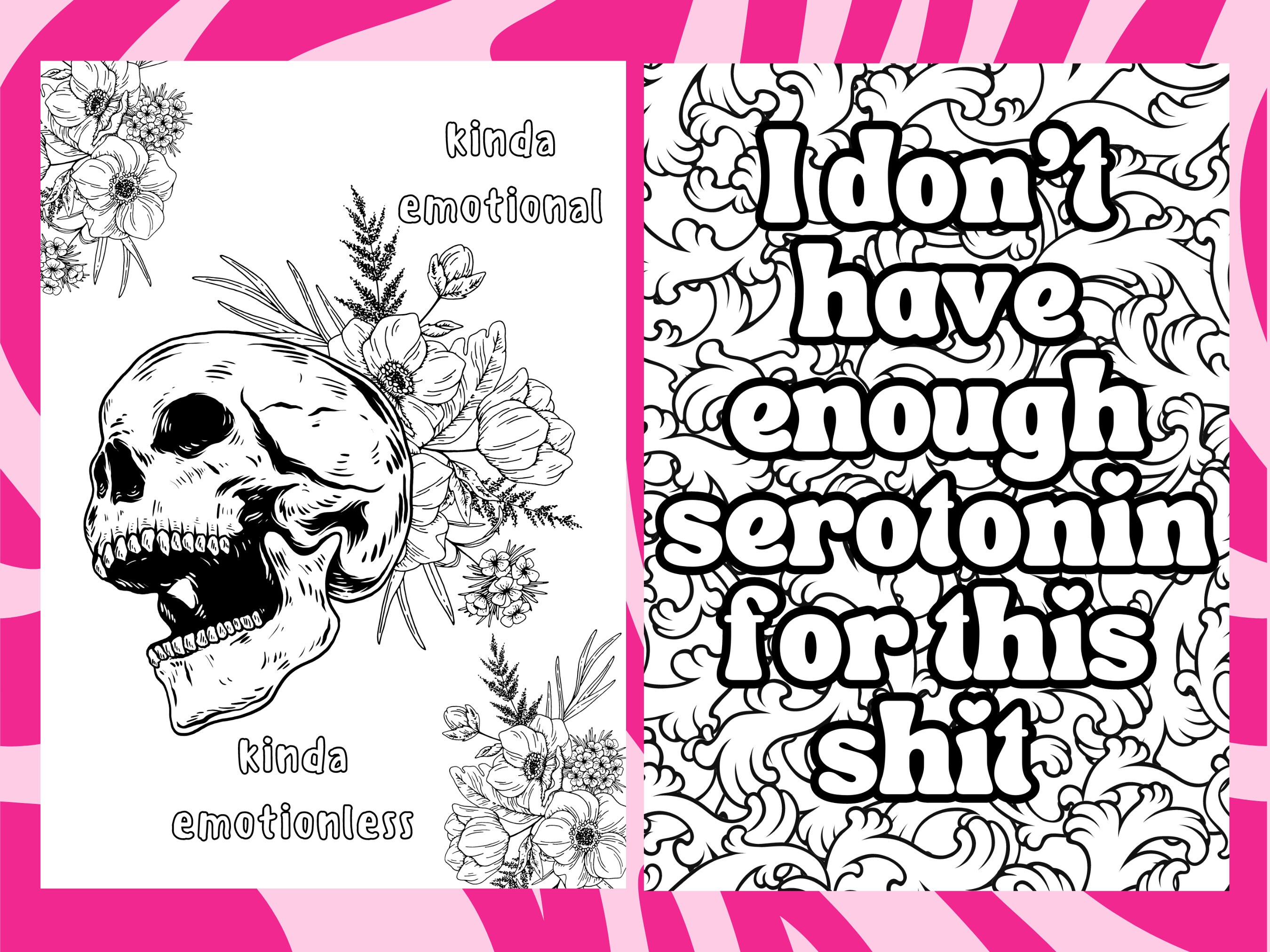 Mental Health Coloring Pages BUNDLE! Stress Reducing Coloring Sheets ...