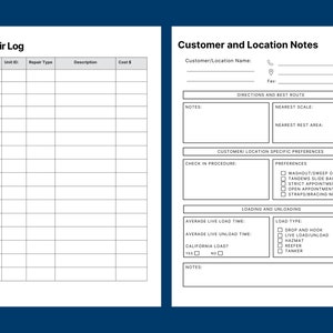 Truck Driver Load Log Journal Bundle Dispatch Journal Binder Printable ...