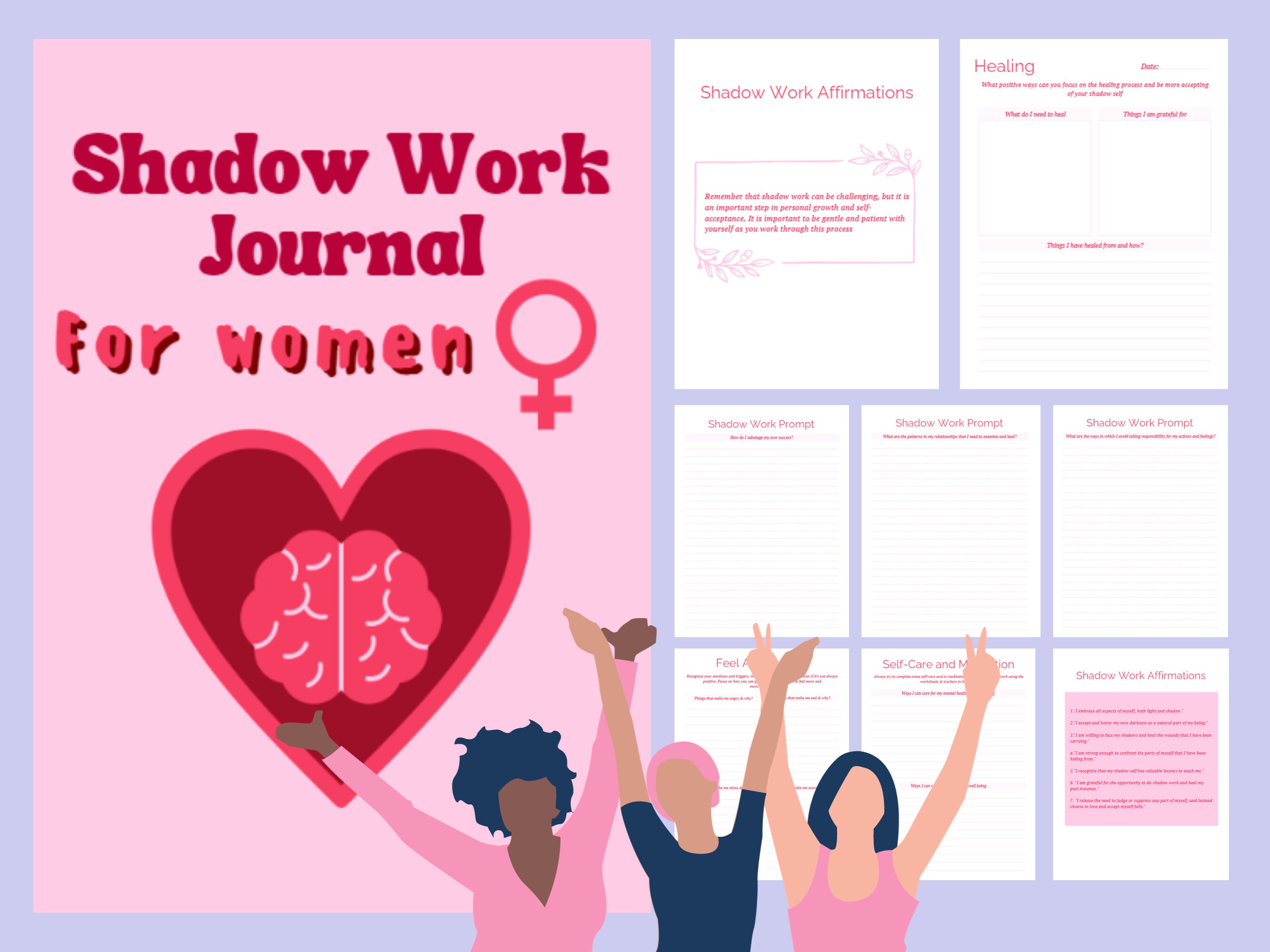 Printable Shadow Work Journal for Women! Shadow Work Workbook Template ...