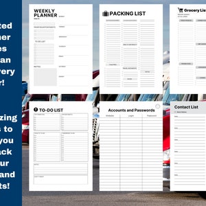 Truck Driver Load Log Journal Bundle Dispatch Journal Binder Printable ...