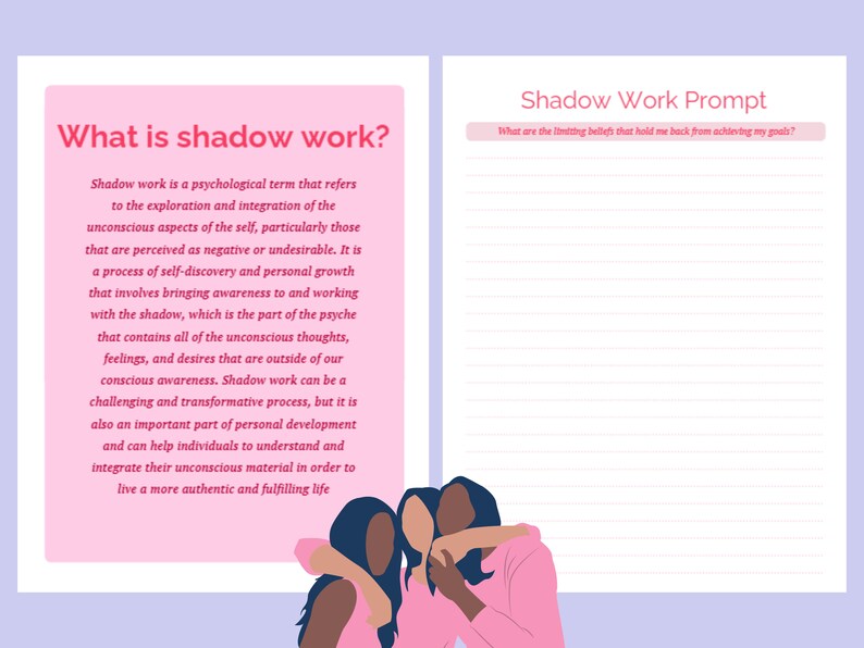 Printable Shadow Work Journal for Women! Shadow Work Workbook Template ...