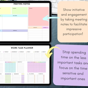 Work Planner Bundle! Office Task Tracker Printable Work Day Organizer ...