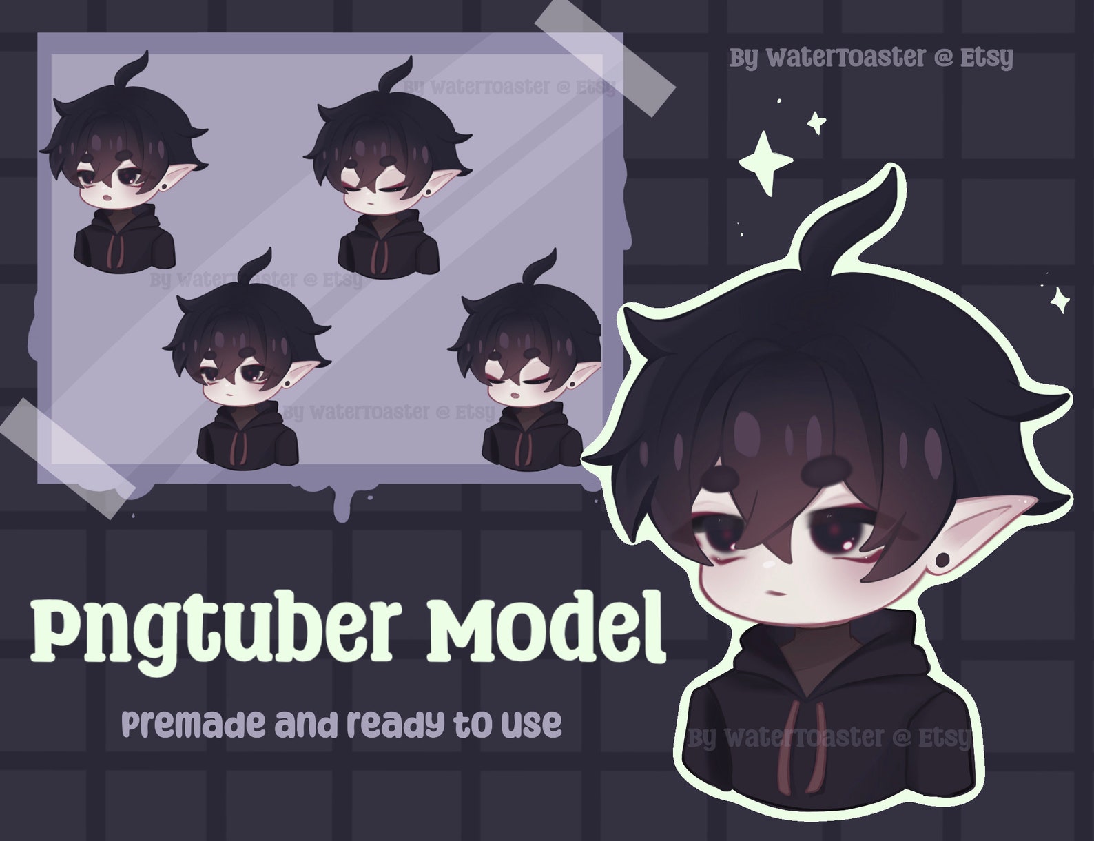 Hoodie Male Pngtuber - Etsy