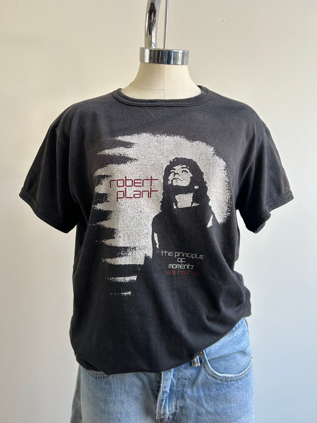 1983 Authentic Robert Plant Single Stich Ringer Tee - Etsy