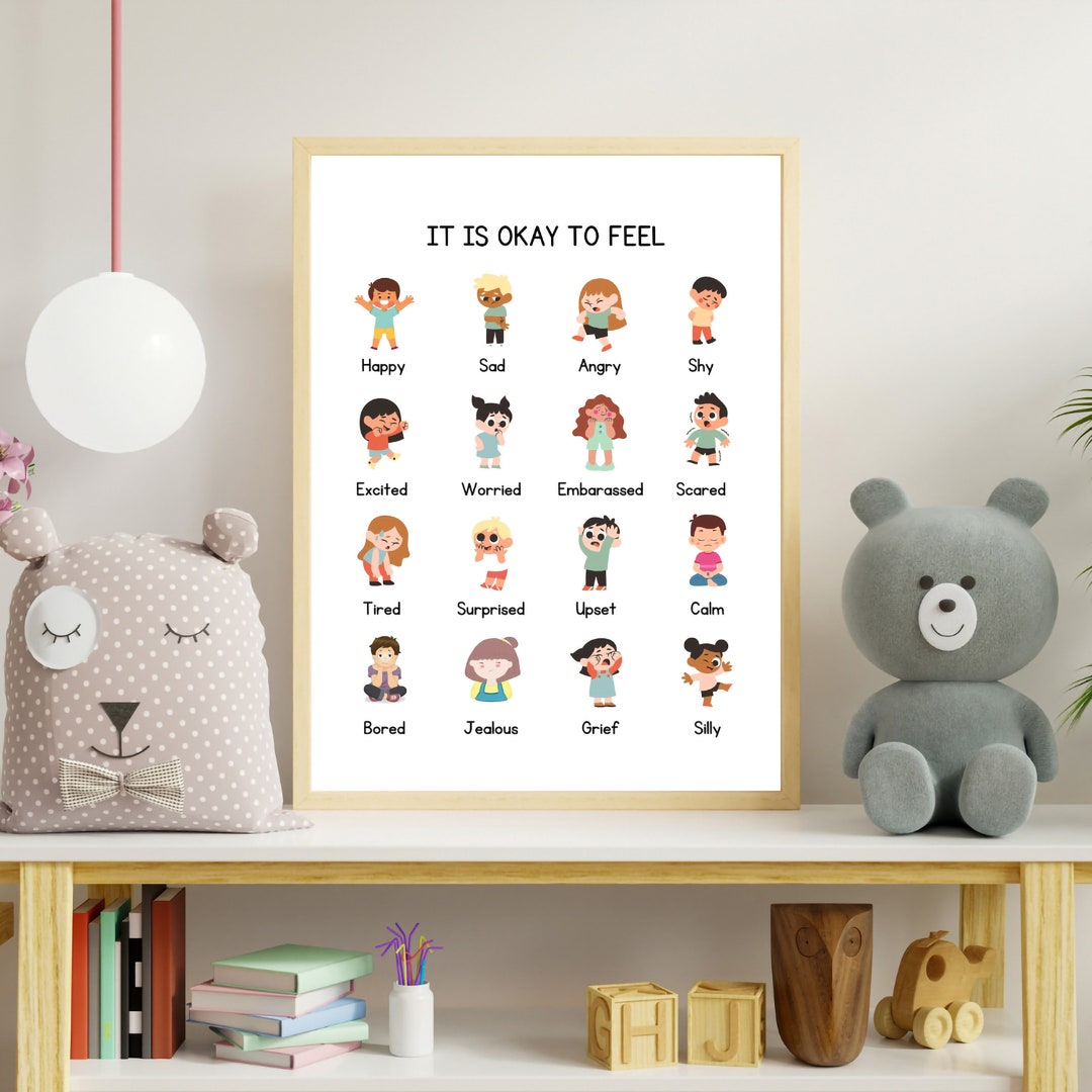 Feelings Educational Posters, Montessori Classroom Decor, Homeschool ...