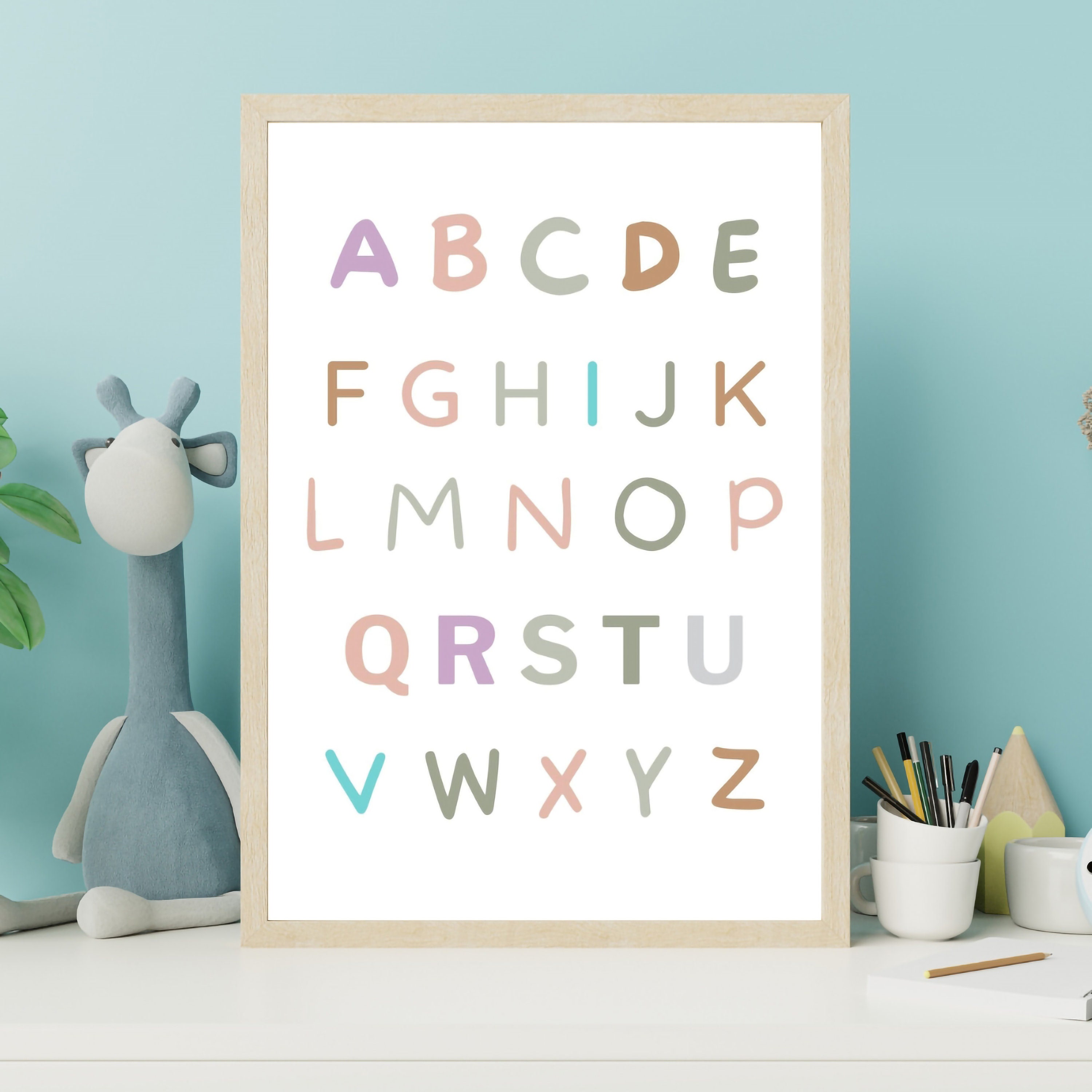 ABC Alphabet Educational Posters Montessori Classroom Decor - Etsy