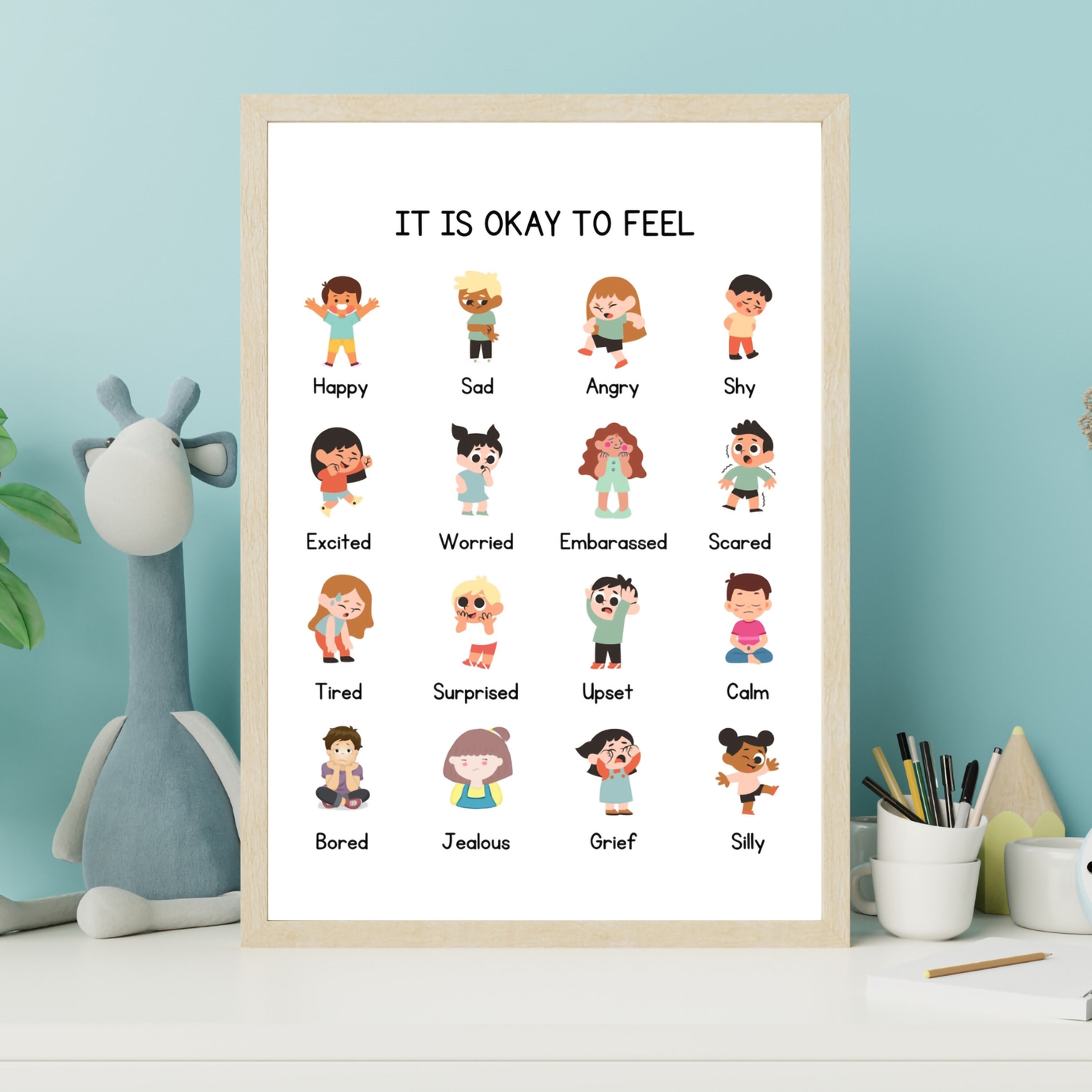 Feelings Educational Posters, Montessori Classroom Decor, Homeschool ...