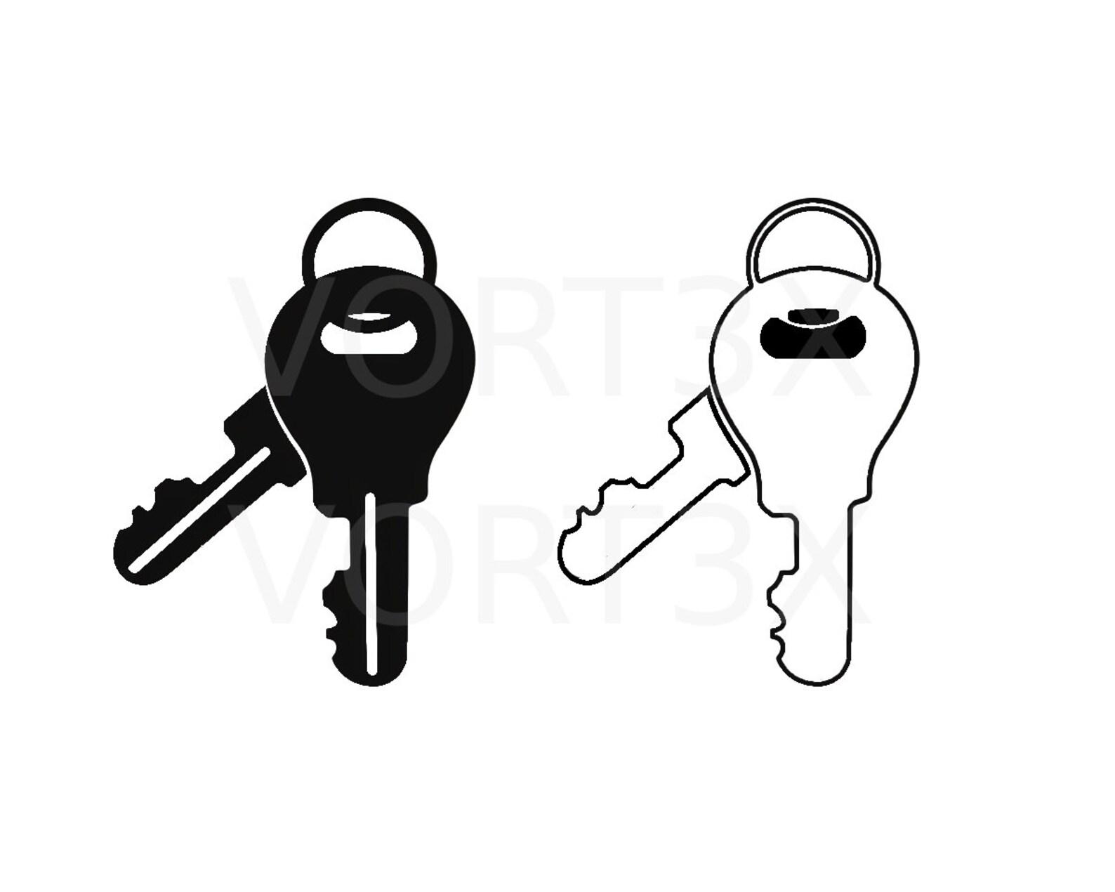 House Keys SVG Vector Cut File for Cricut, Commercial Use, Silhouette ...