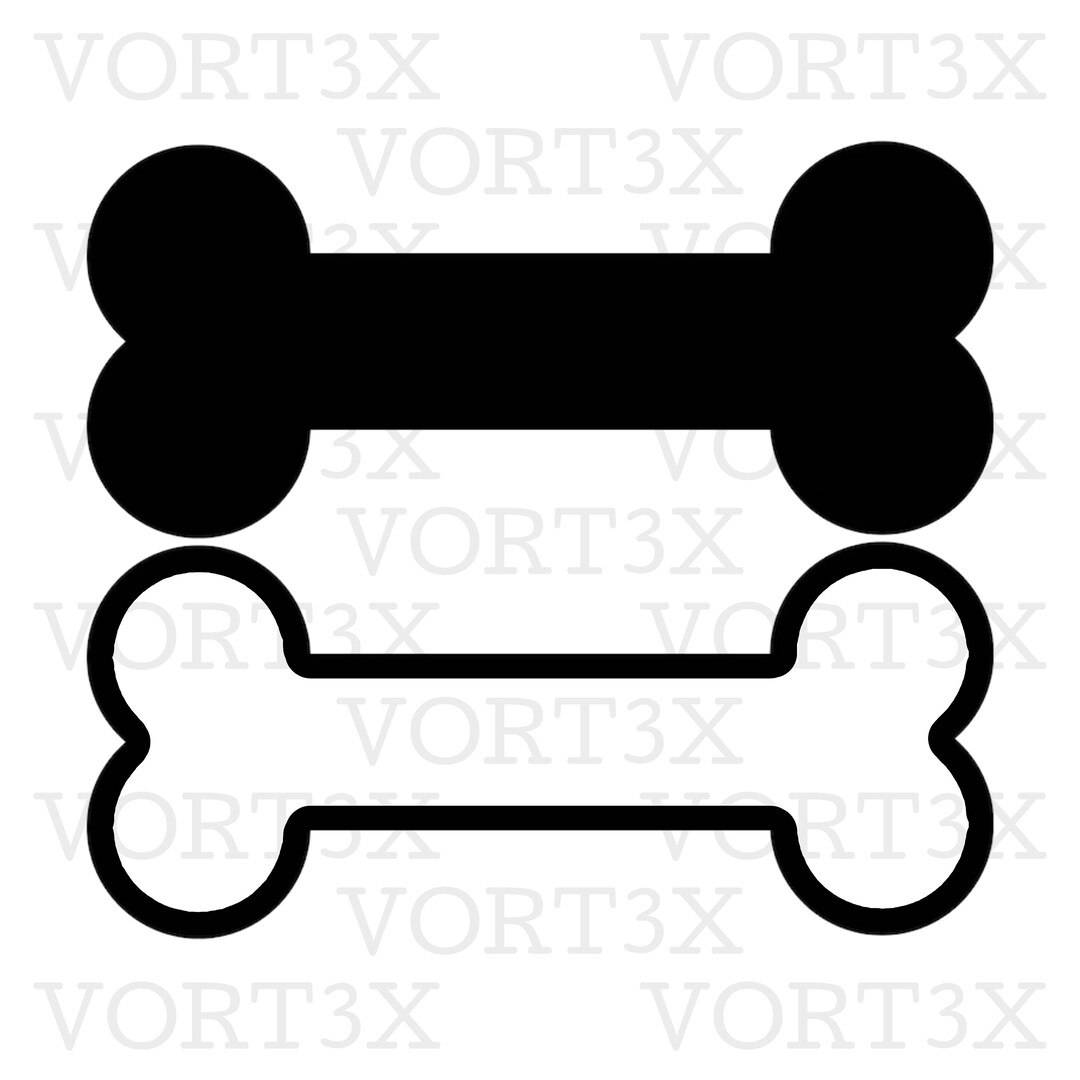 Dog Bones SVG Vector Cut File for Cricut, Silhouette, Svg, Png, Dxf ...