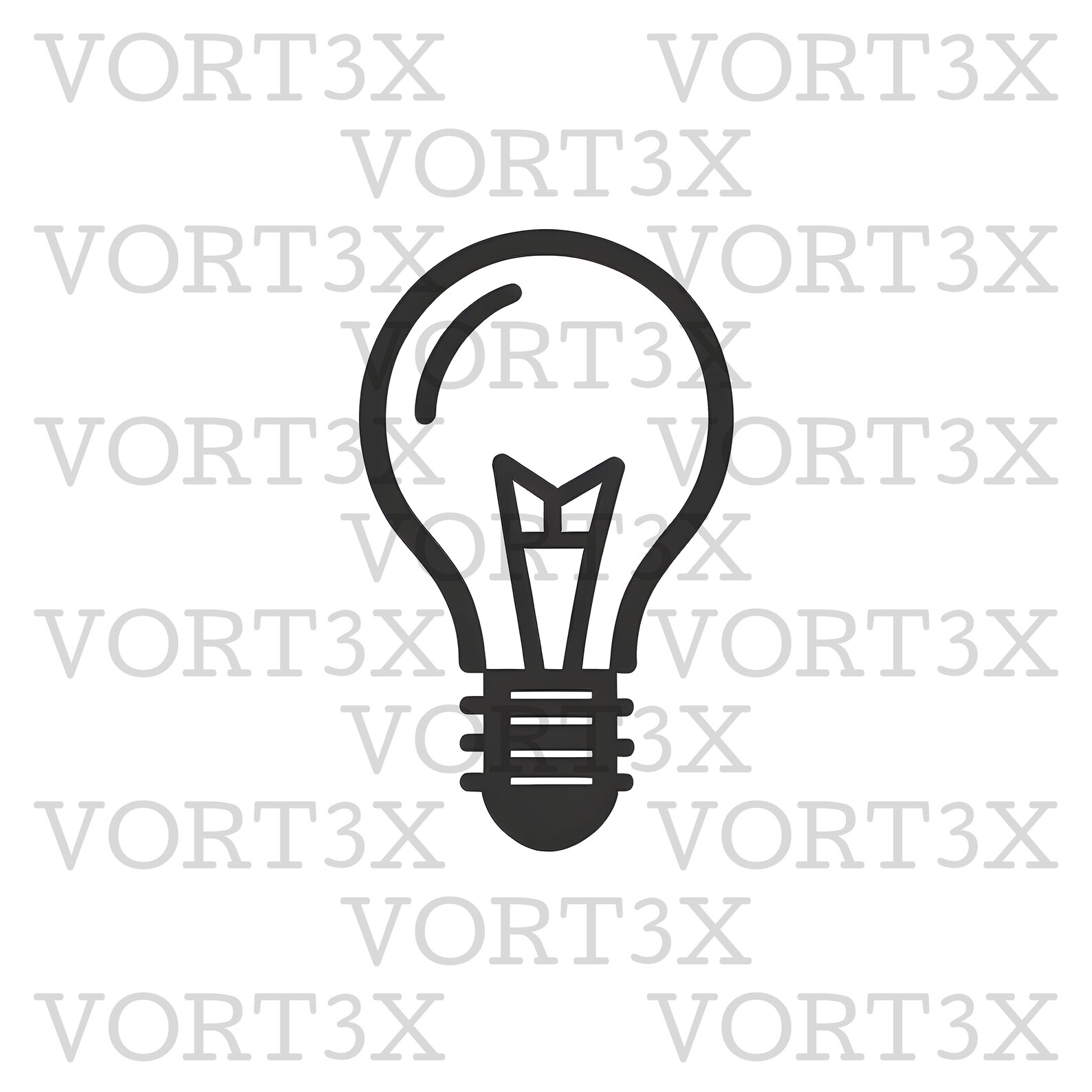 Light Bulb SVG Vector Cut File for Cricut, Silhouette, Svg, Png, Dxf ...