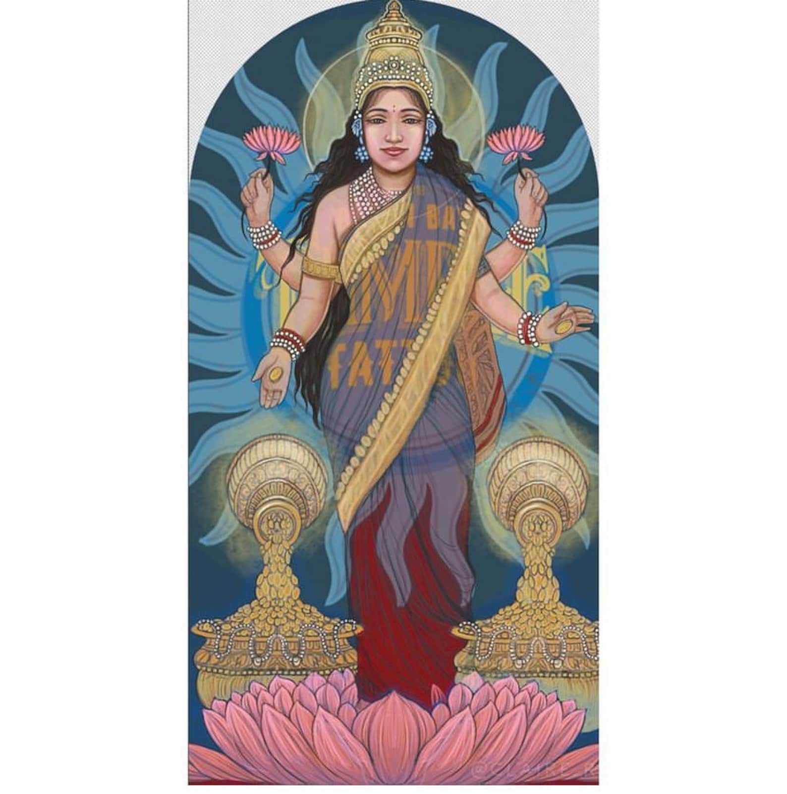 Lakshmi Wall/glass/window Decal - Etsy