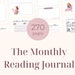 Printable Monthly Reading Journal (instant Download) - Etsy