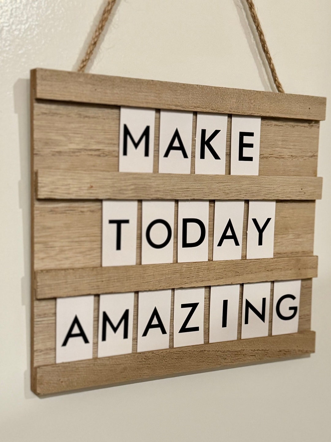 Inspirational Quotes Wall Hanging Sign Motivational Home Decor Wall Art ...