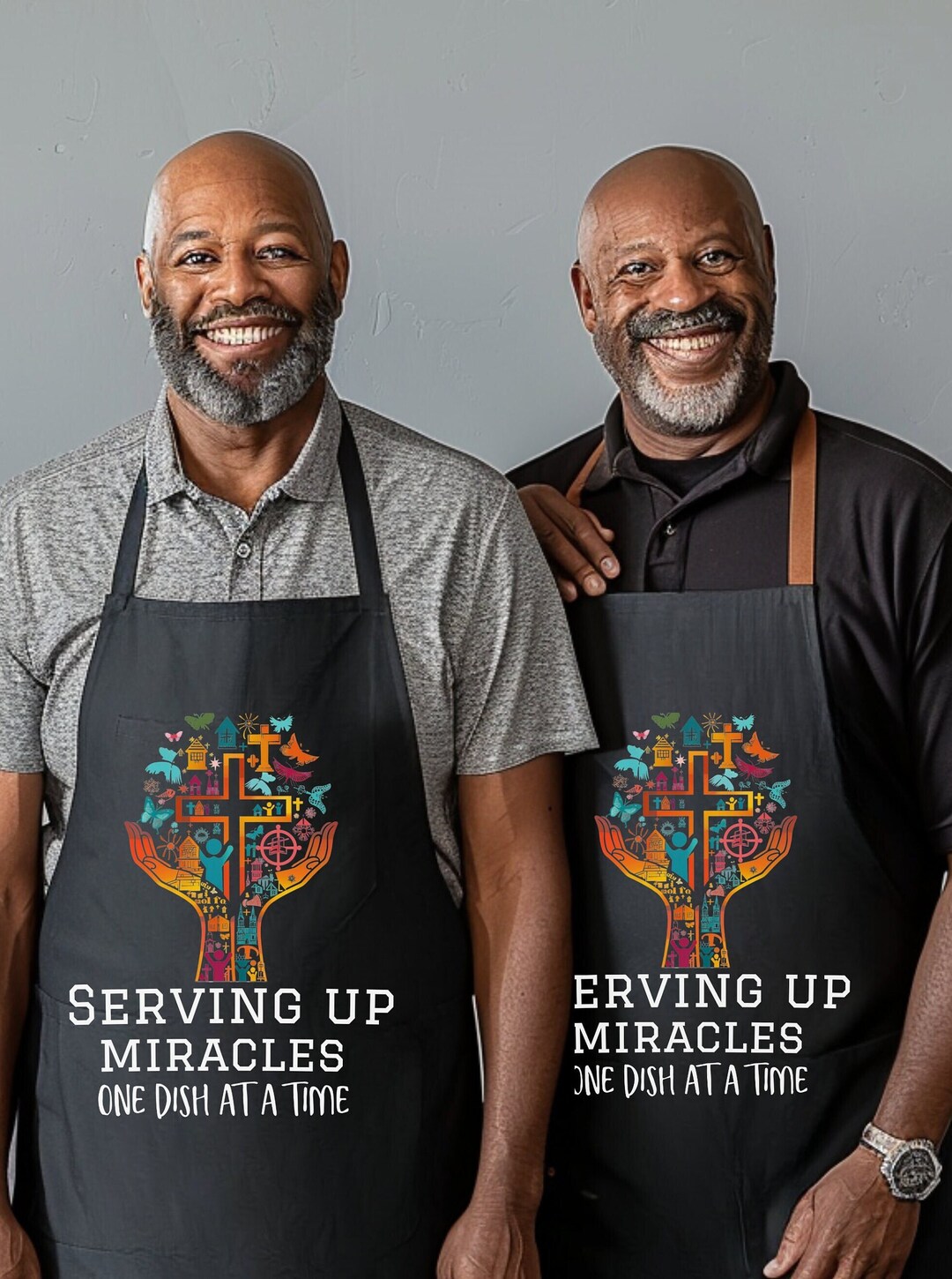 Personalized Christian Apron Gift for Church Brown Apron for Church ...