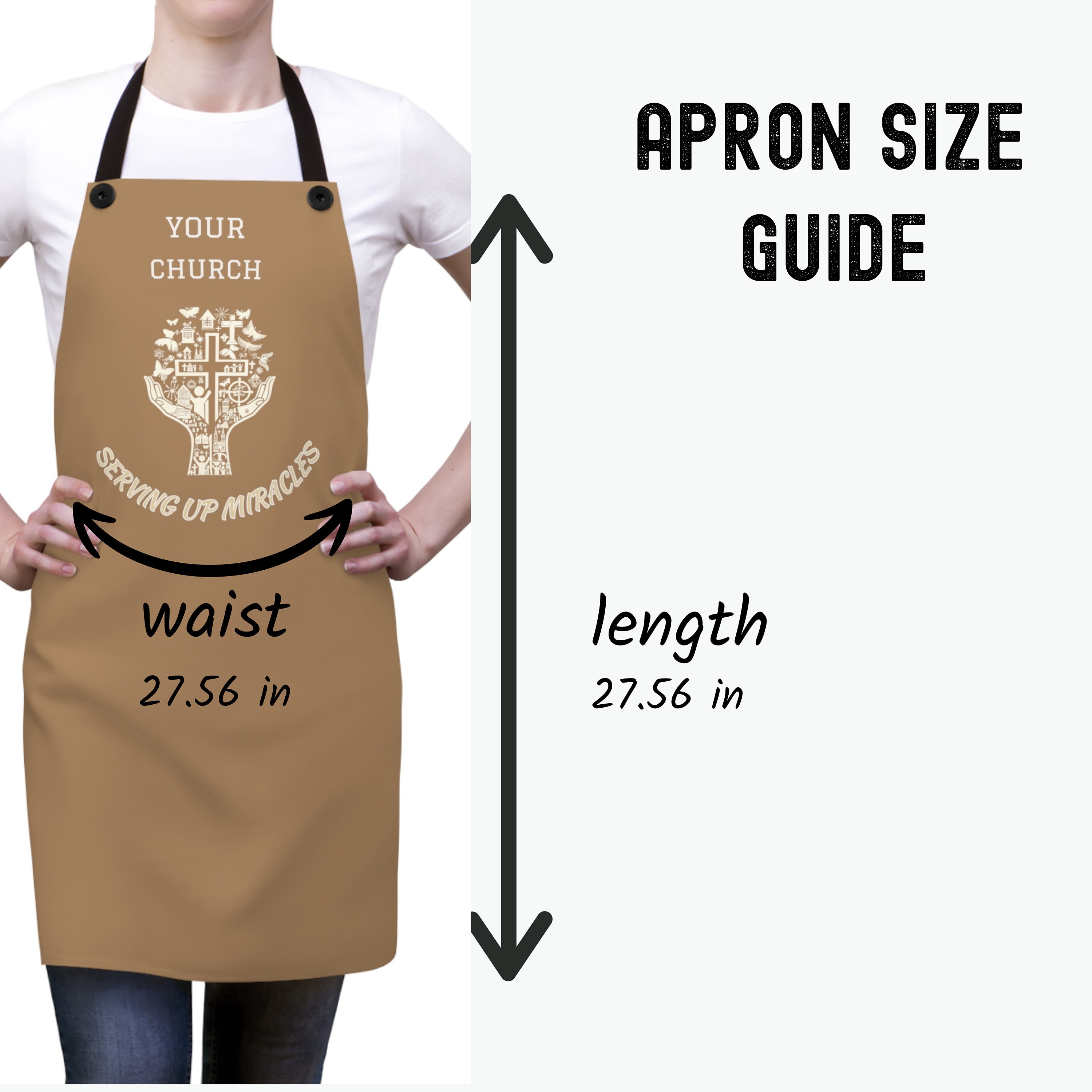 Christian Gift Idea Personalized Church Apron Christian Catholic Women ...