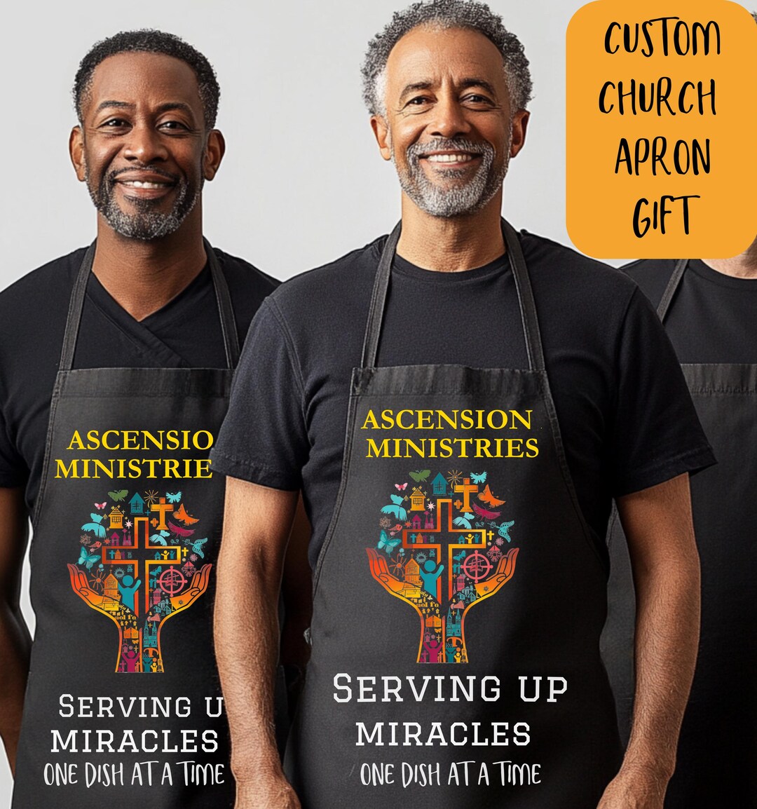 Personalized Christian Apron Gift for Church Brown Apron for Church ...