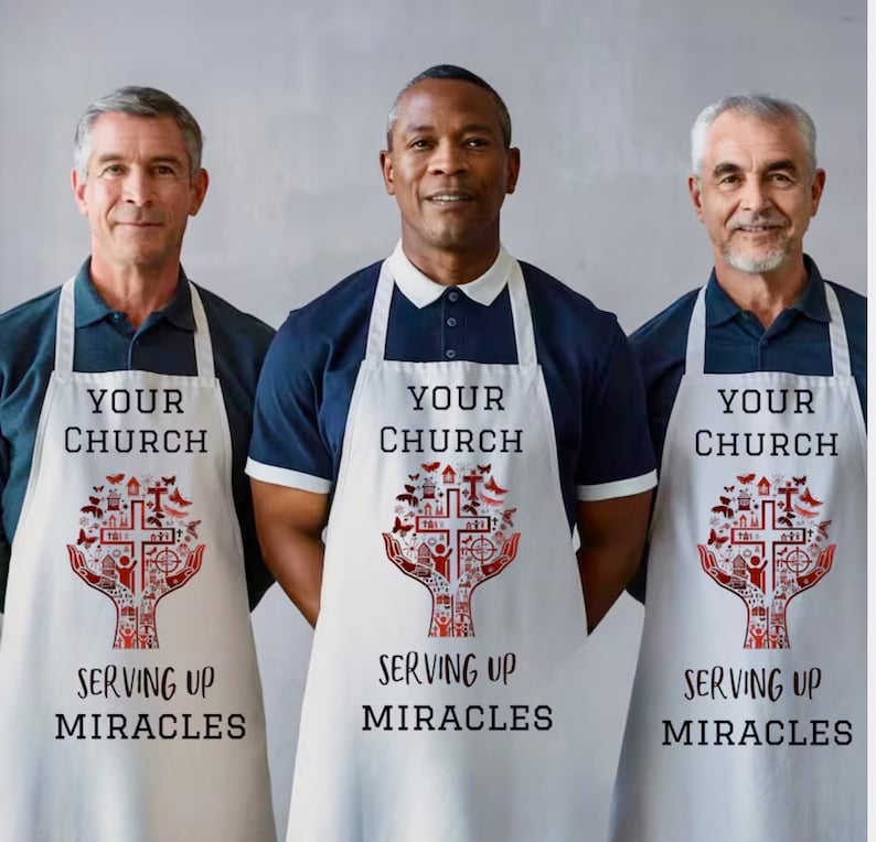 Christian Gift Idea Personalized Church Apron Christian Catholic Women ...