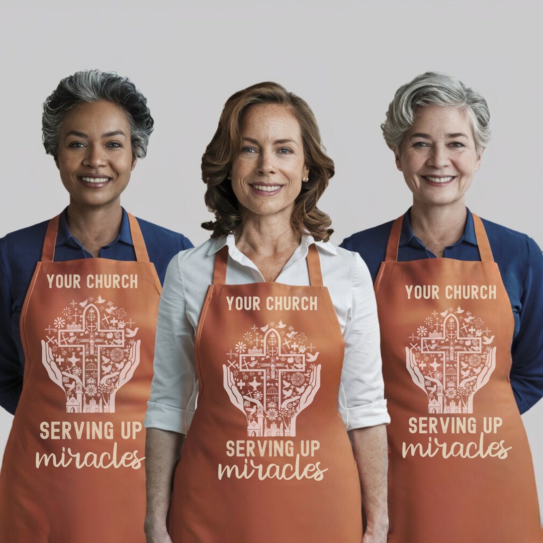 Personalized Apron for Church Cooking Apron Custom Mission Gift Idea ...