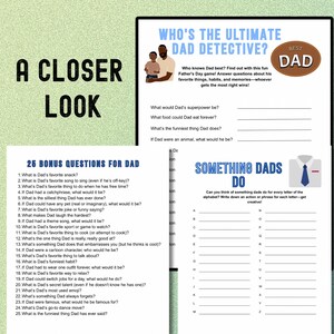 Fathers Day Bundle Printable Dad Game Icebreaker Church Activity Packet ...