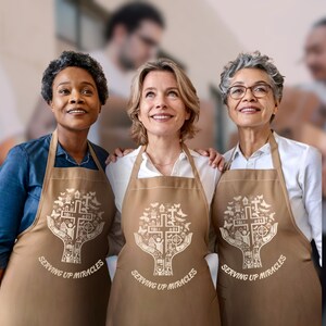 Christian Gift Idea Personalized Church Apron Christian Catholic Women ...