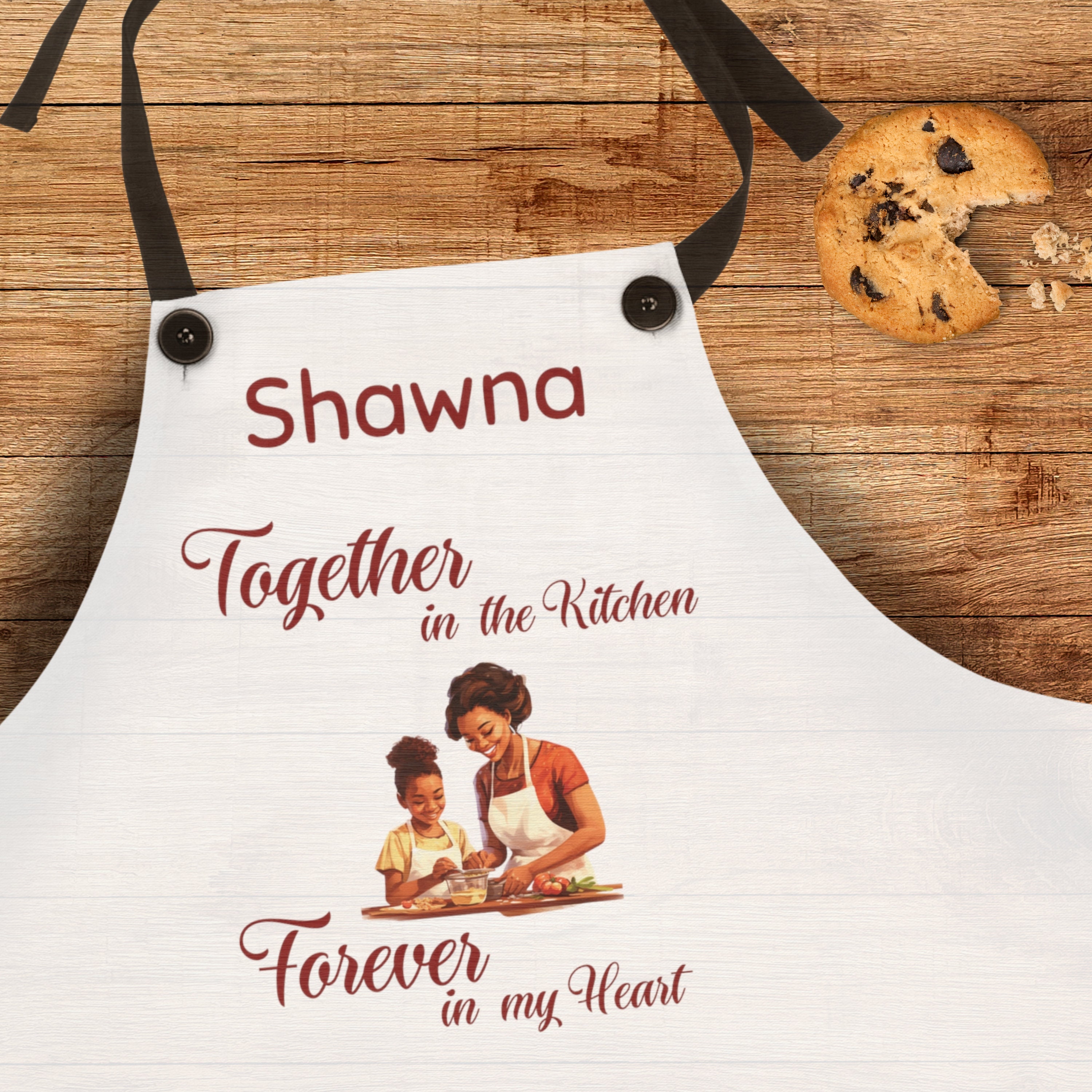 Mother's Day Heart Apron Custom Apron Mum and Daughter Apron ...