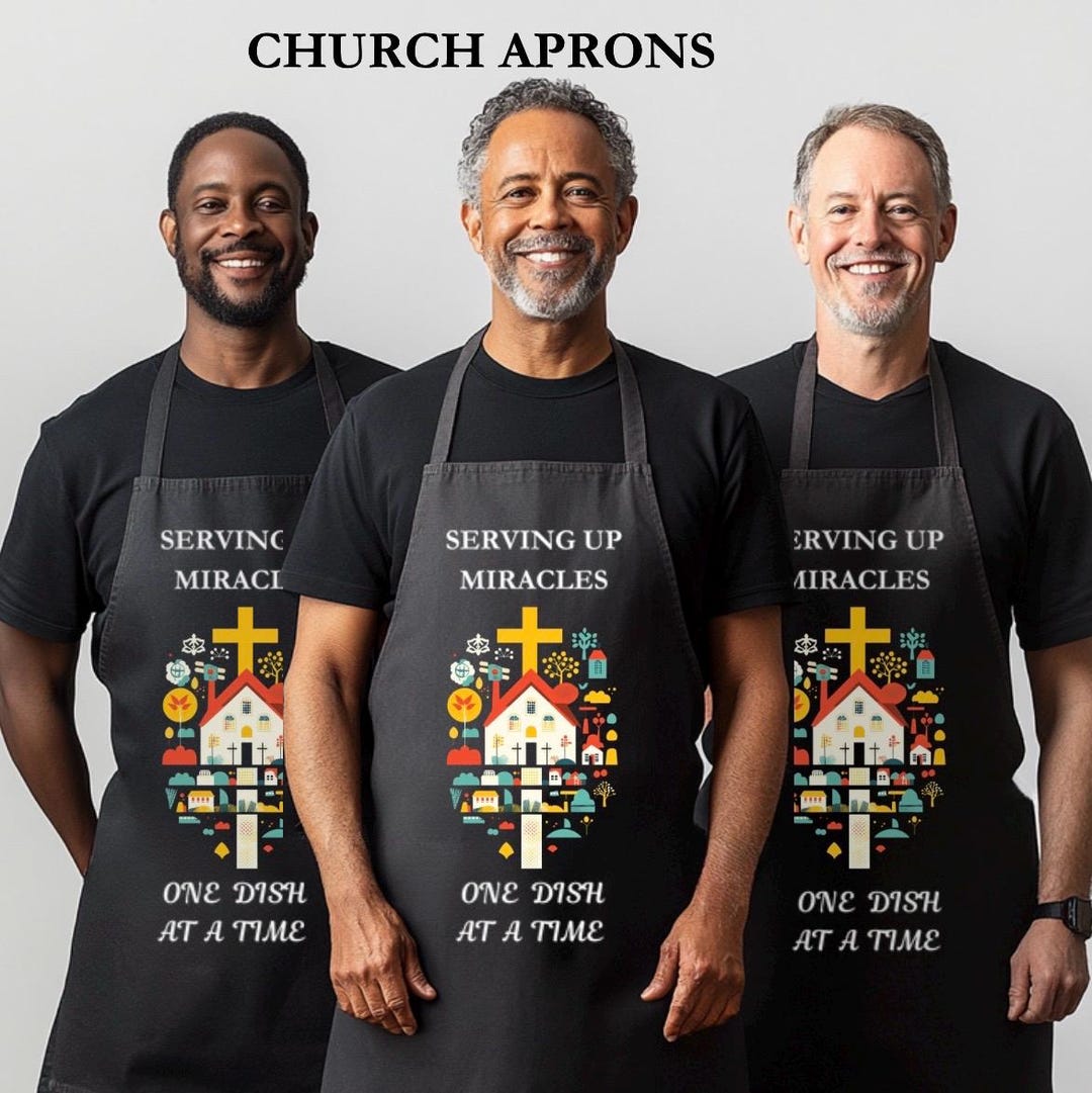 Christian Gift Apron Personalized Church Apron Christian Catholic Women ...