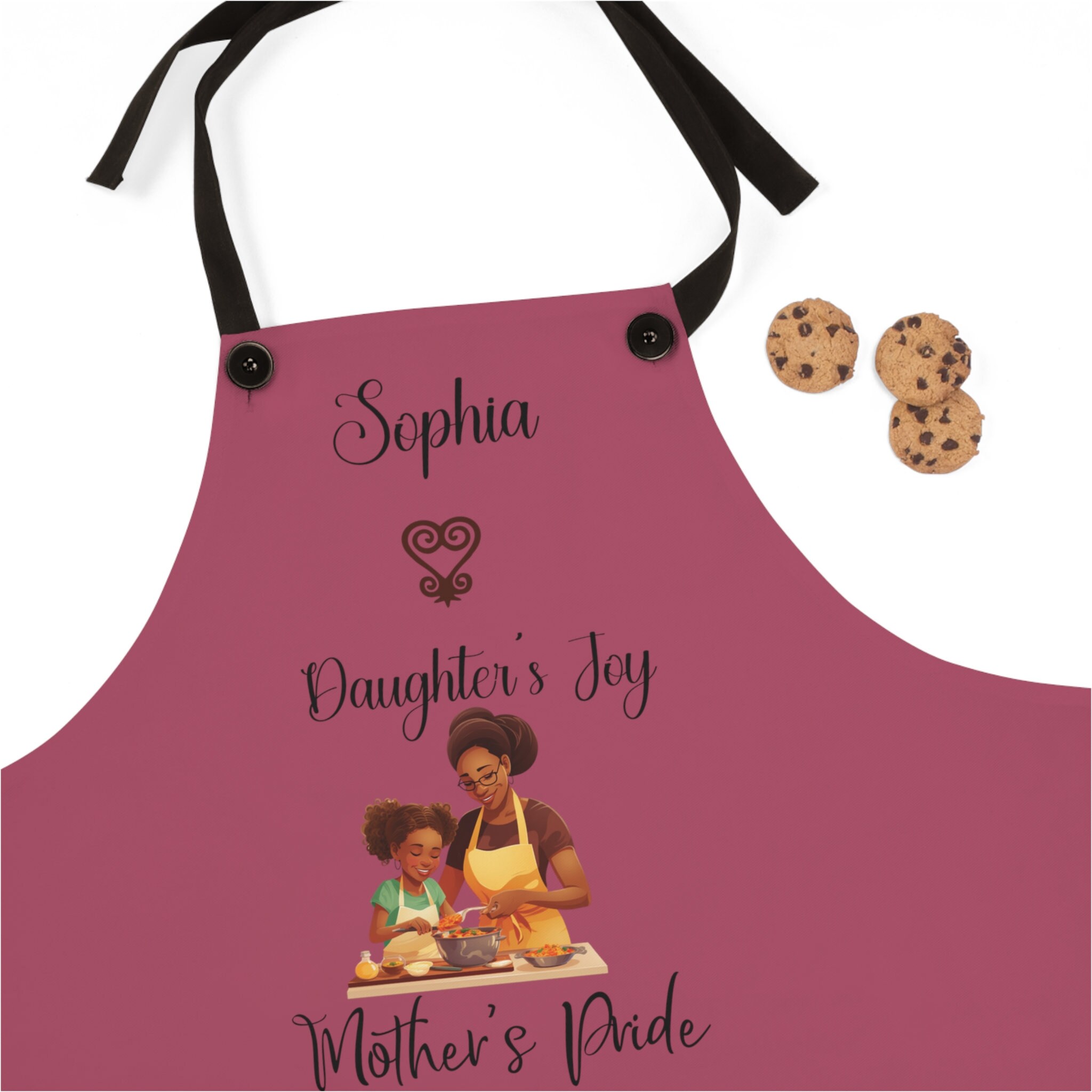 Mother's Day Gift From Daughter to Mom Yellow Apron Custom Mother's Day ...