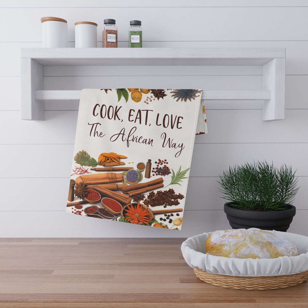 African Pride Kitchen Towel: Heritage Home Decor, Culturally Inspired ...