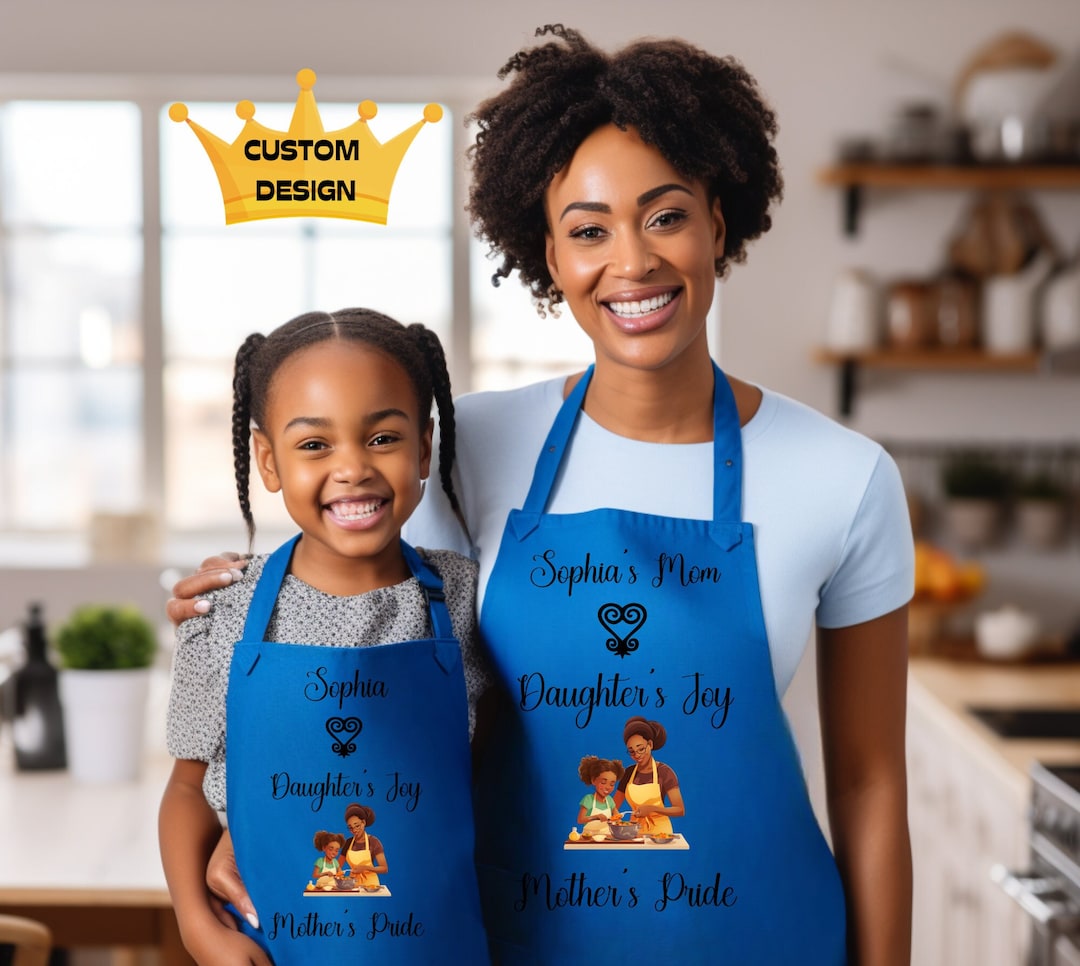 Mom and Daughter Apron Custom Family Apron African Inspired Apron ...