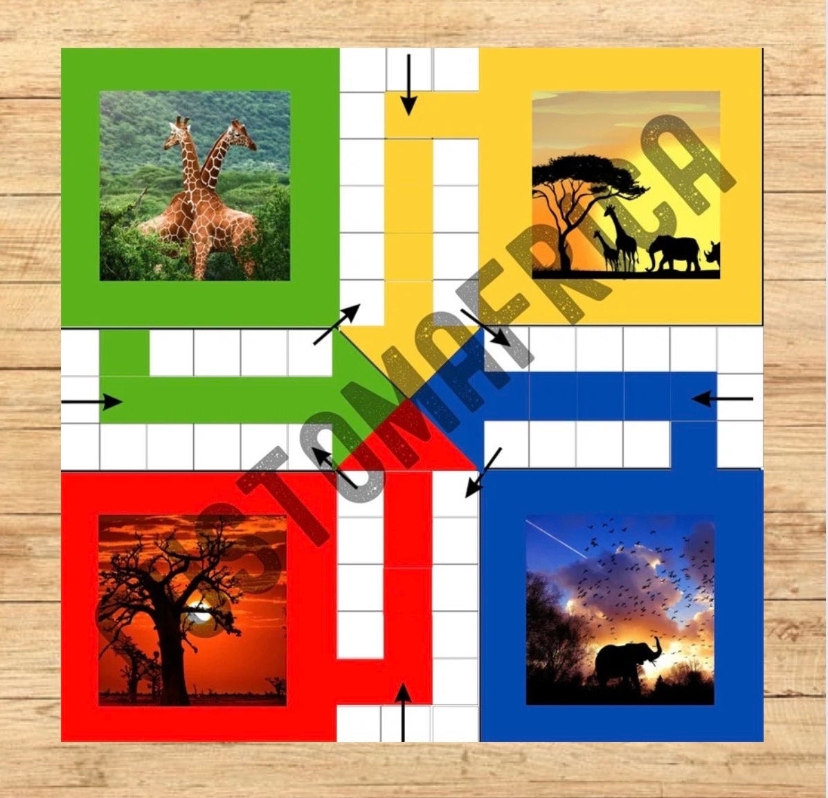Printable Board Game Ludo Instant Digital Download Game PDF DIY Classic ...