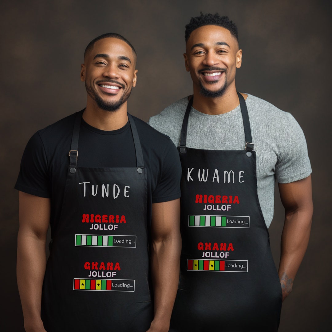 Personalized Afrocentric Black Apron Gift Funny Cooking Apron Kitchen ...